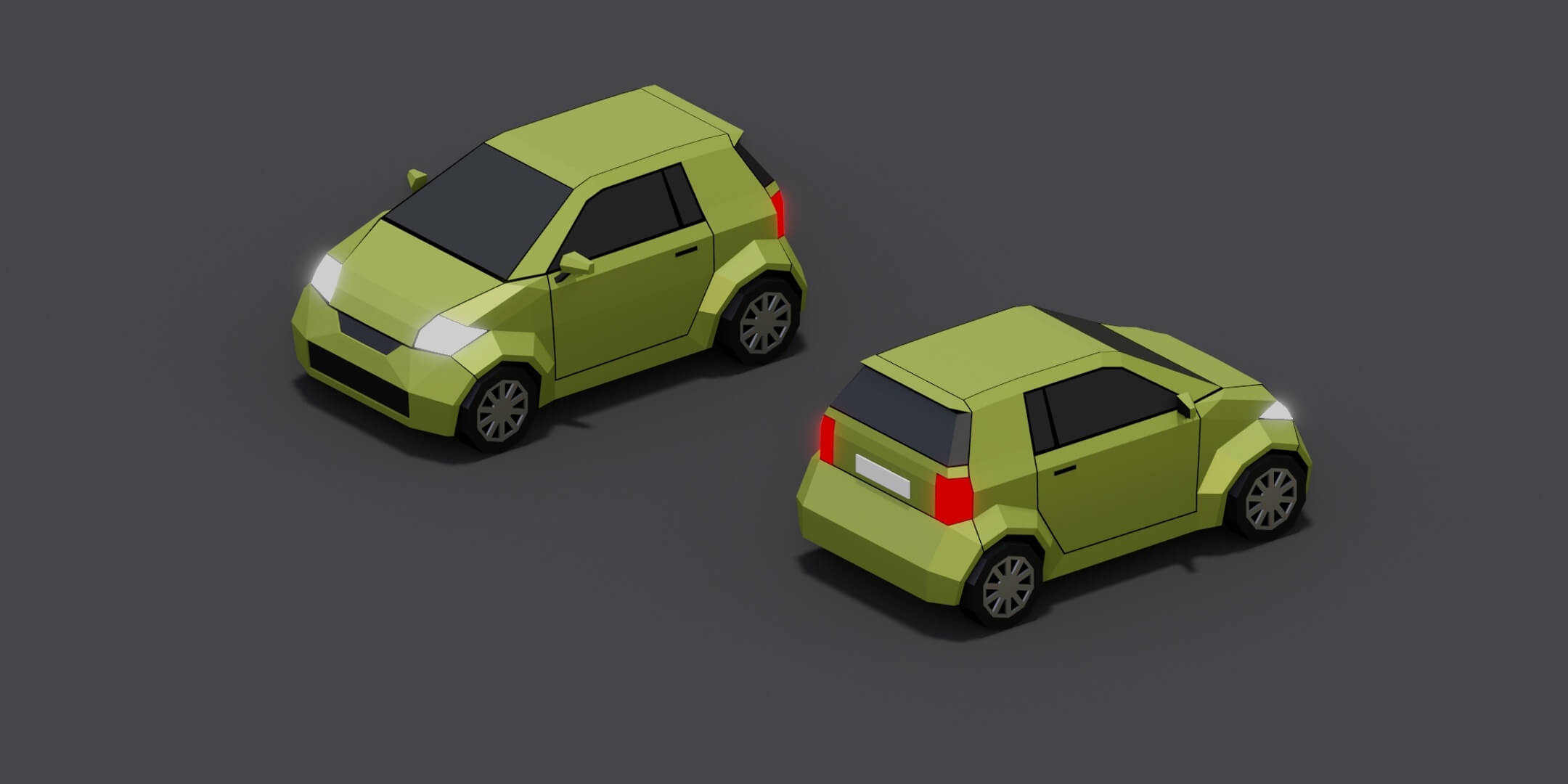 Stylized Lowpoly Cars - 3D Model by rossty3d