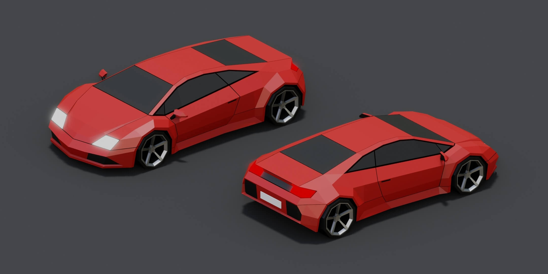 Stylized Lowpoly Cars - 3D Model by rossty3d