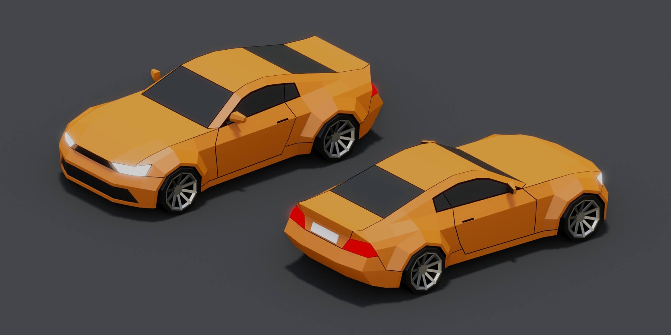 Stylized Lowpoly Cars - 3D Model by rossty3d
