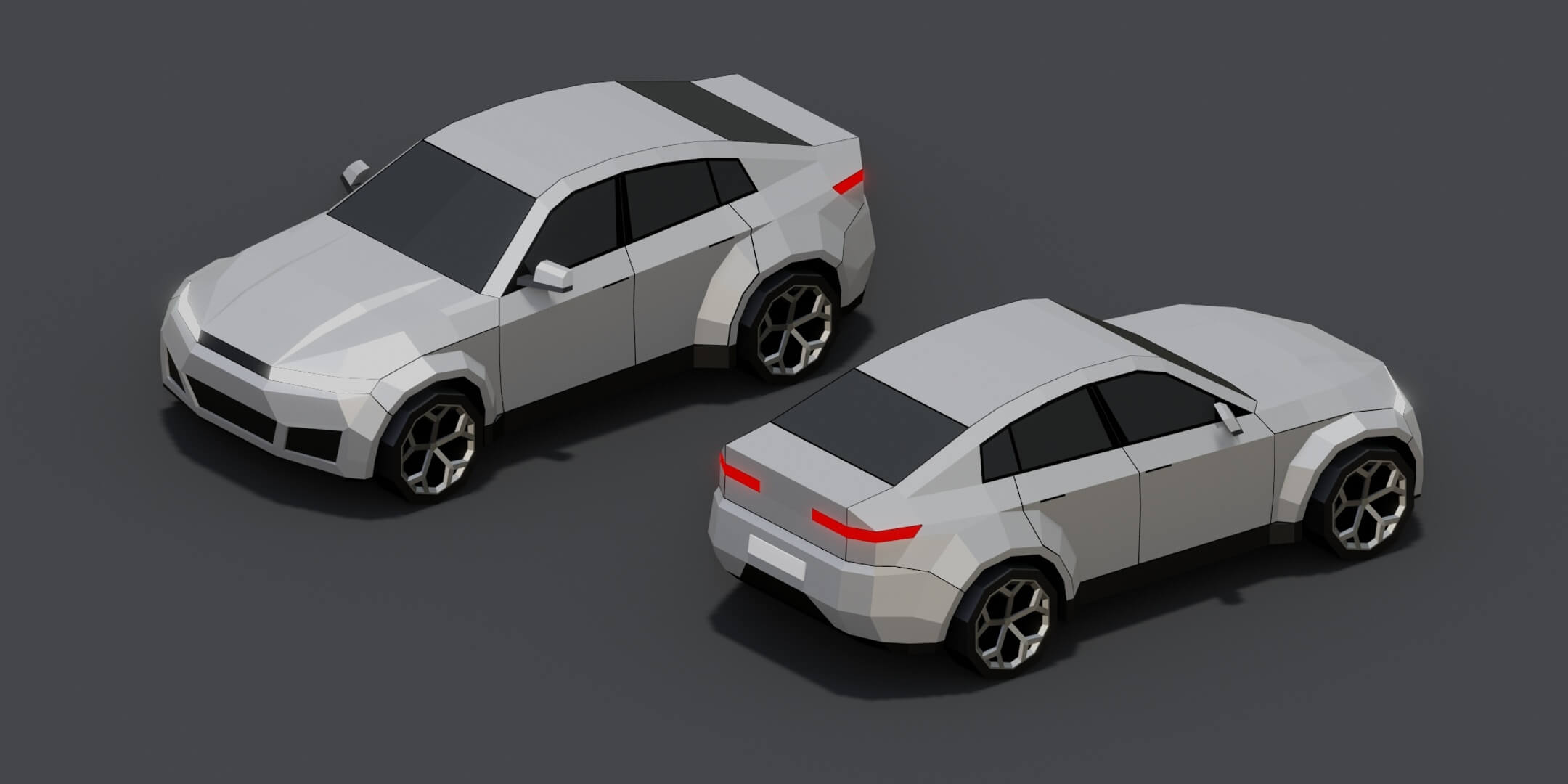 Stylized Lowpoly Cars - 3D Model by rossty3d