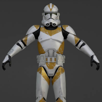 Clone Trooper 212th - Star Wars 3D Model by rotomu