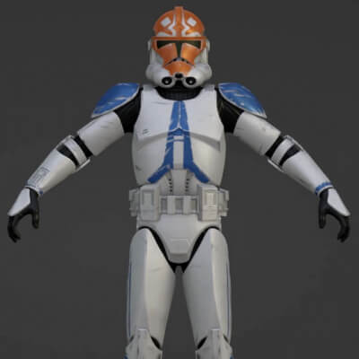 Clone Trooper 332nd - Star Wars 3D Model by rotomu