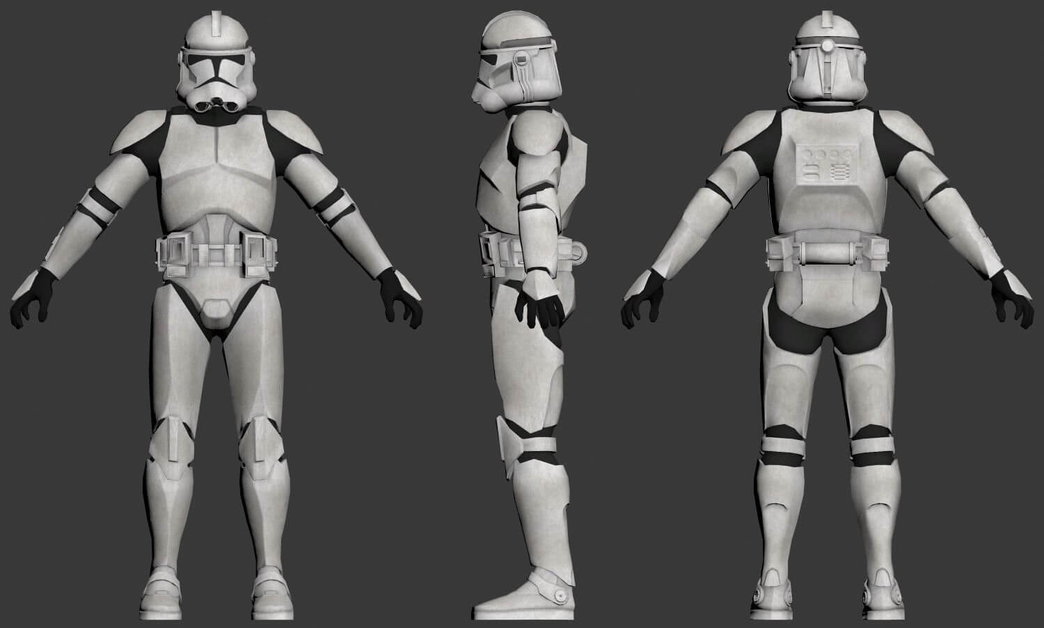 Clone Trooper - Star Wars 3D Model by rotomu