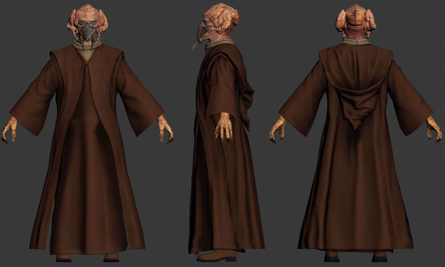 Plo Koon - Star Wars 3D Model by rotomu