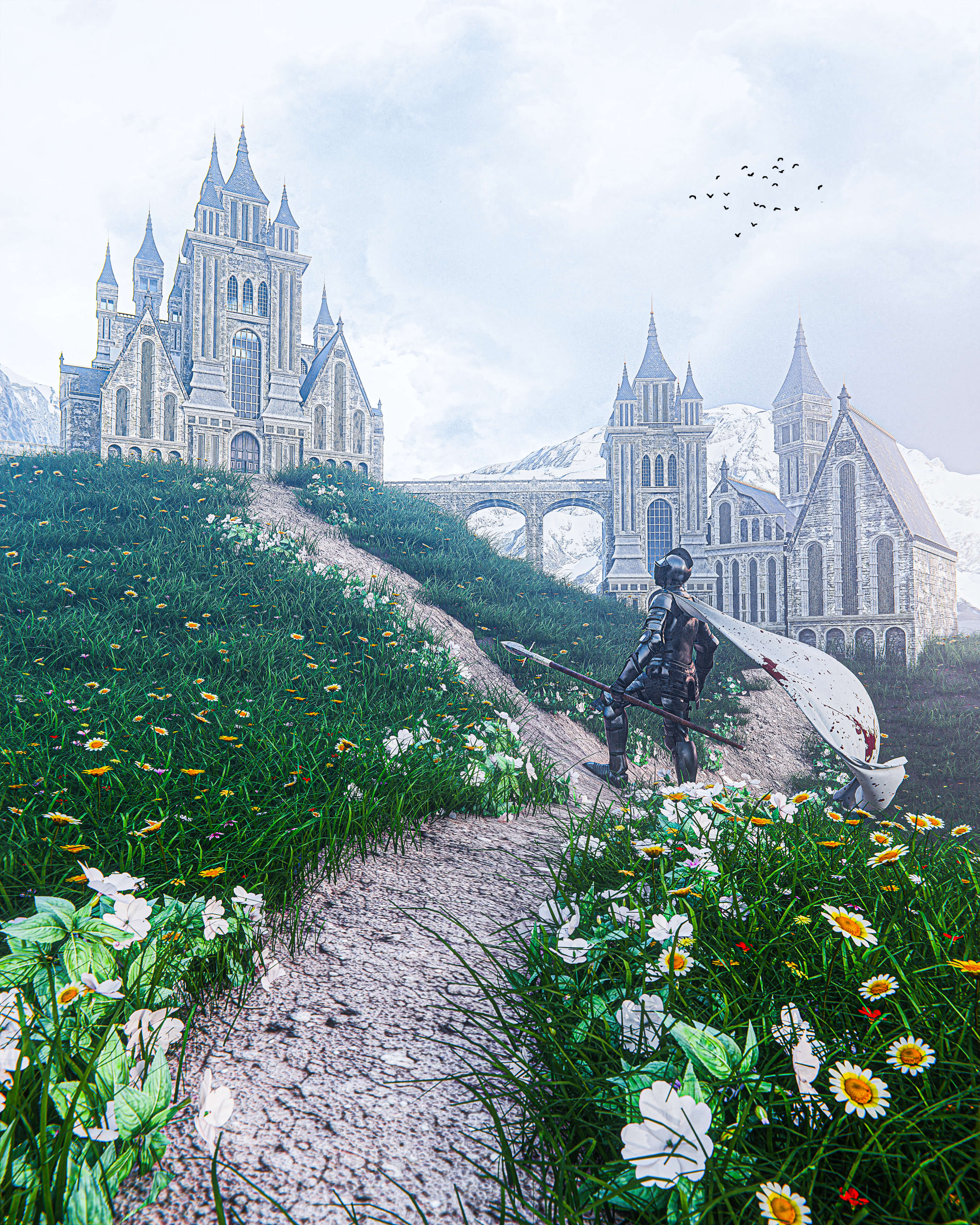 Home at Last 3D Render, Digital Art by Round3d_pixel