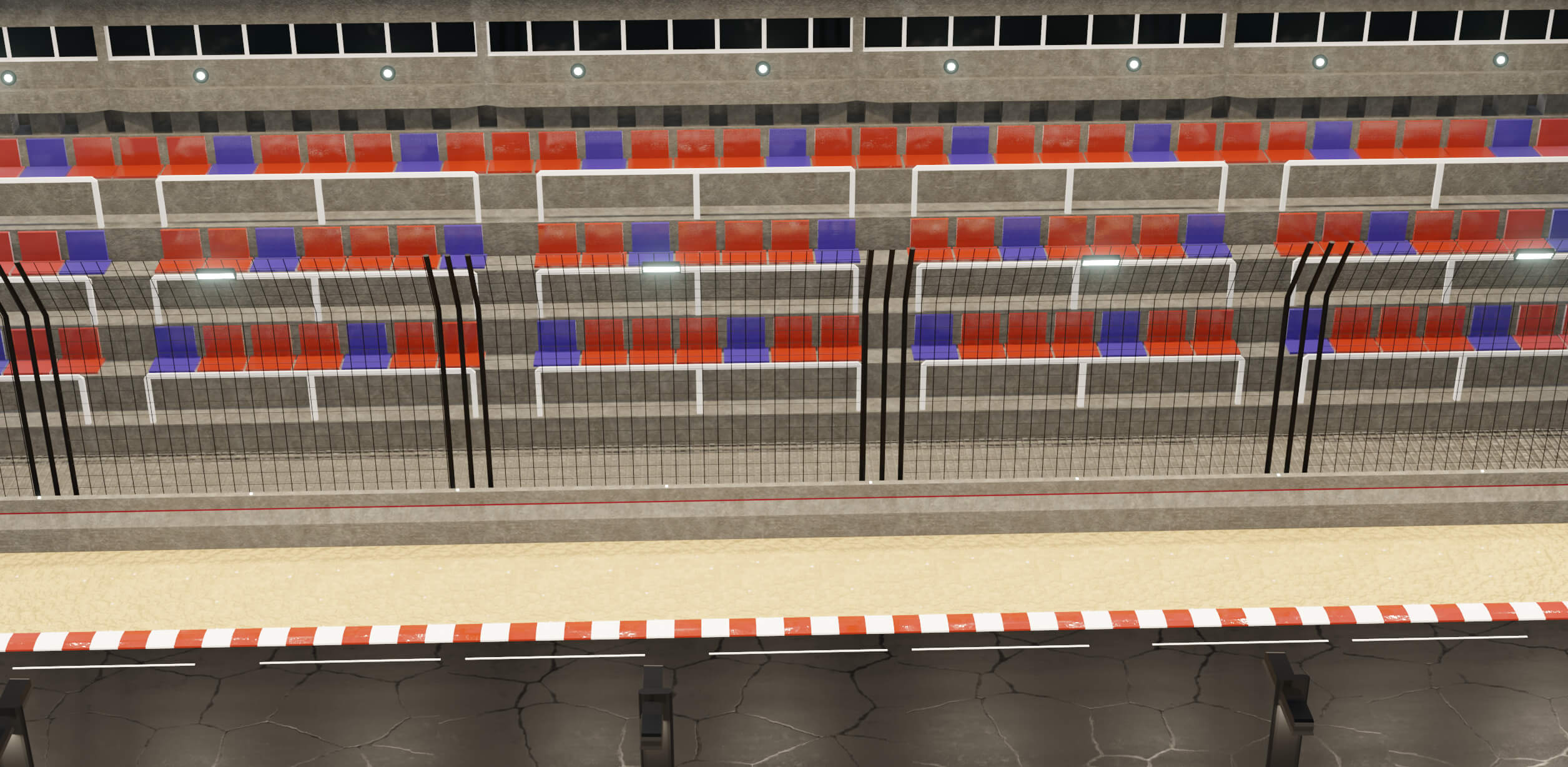 Generic Race Track Low Poly - 3D Model by RoundSquare