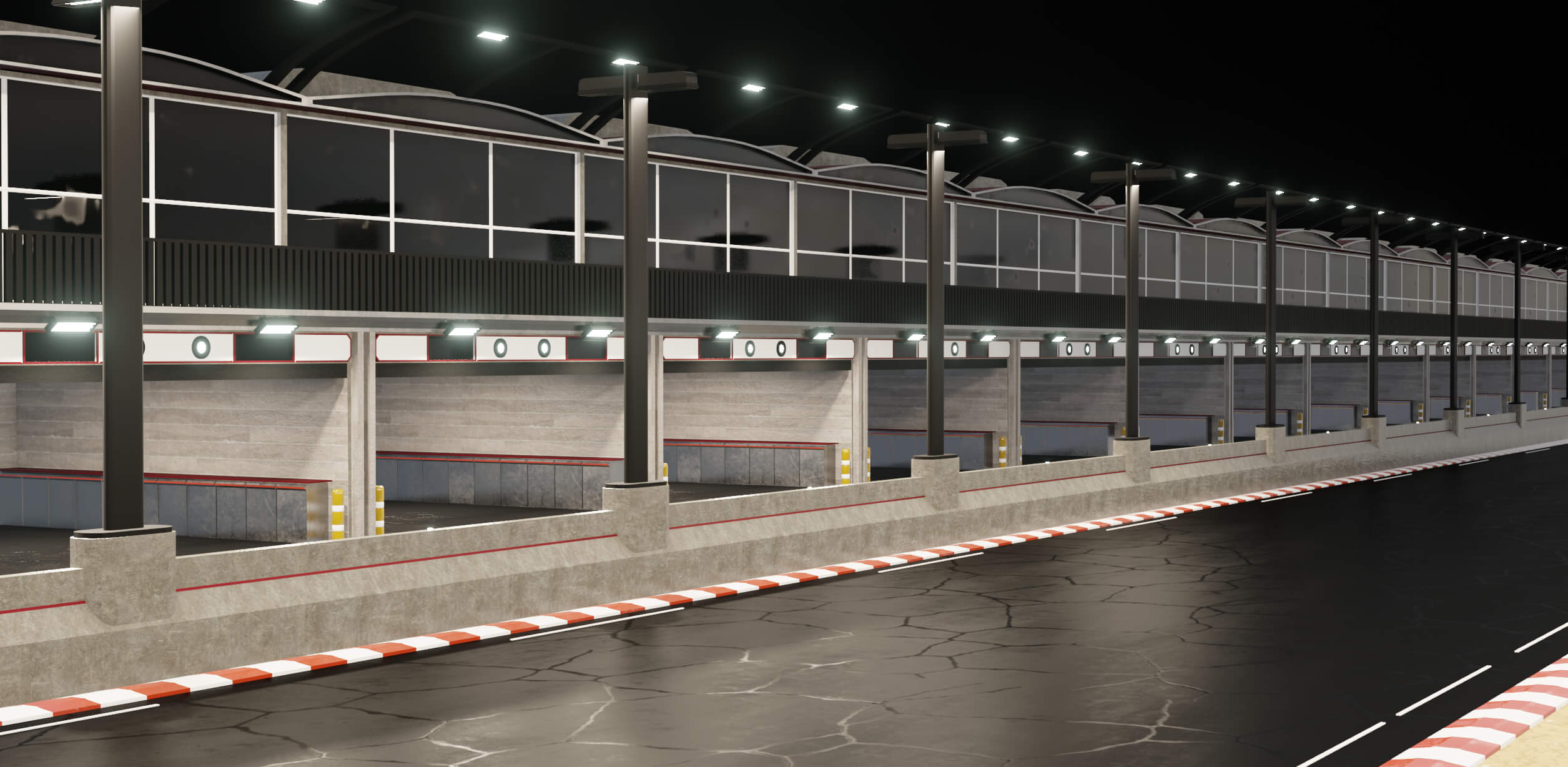 Generic Race Track Low Poly - 3D Model by RoundSquare