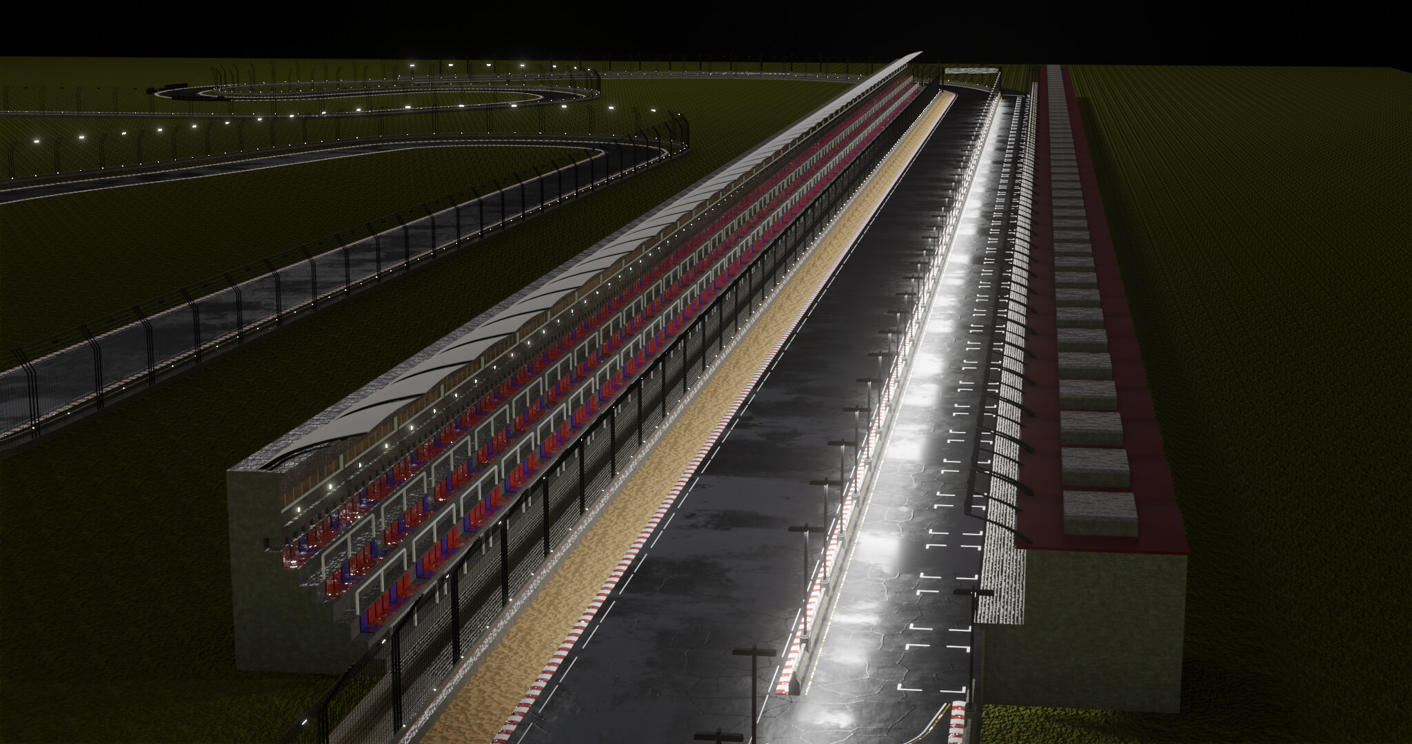 Generic Race Track Low Poly - 3D Model by RoundSquare