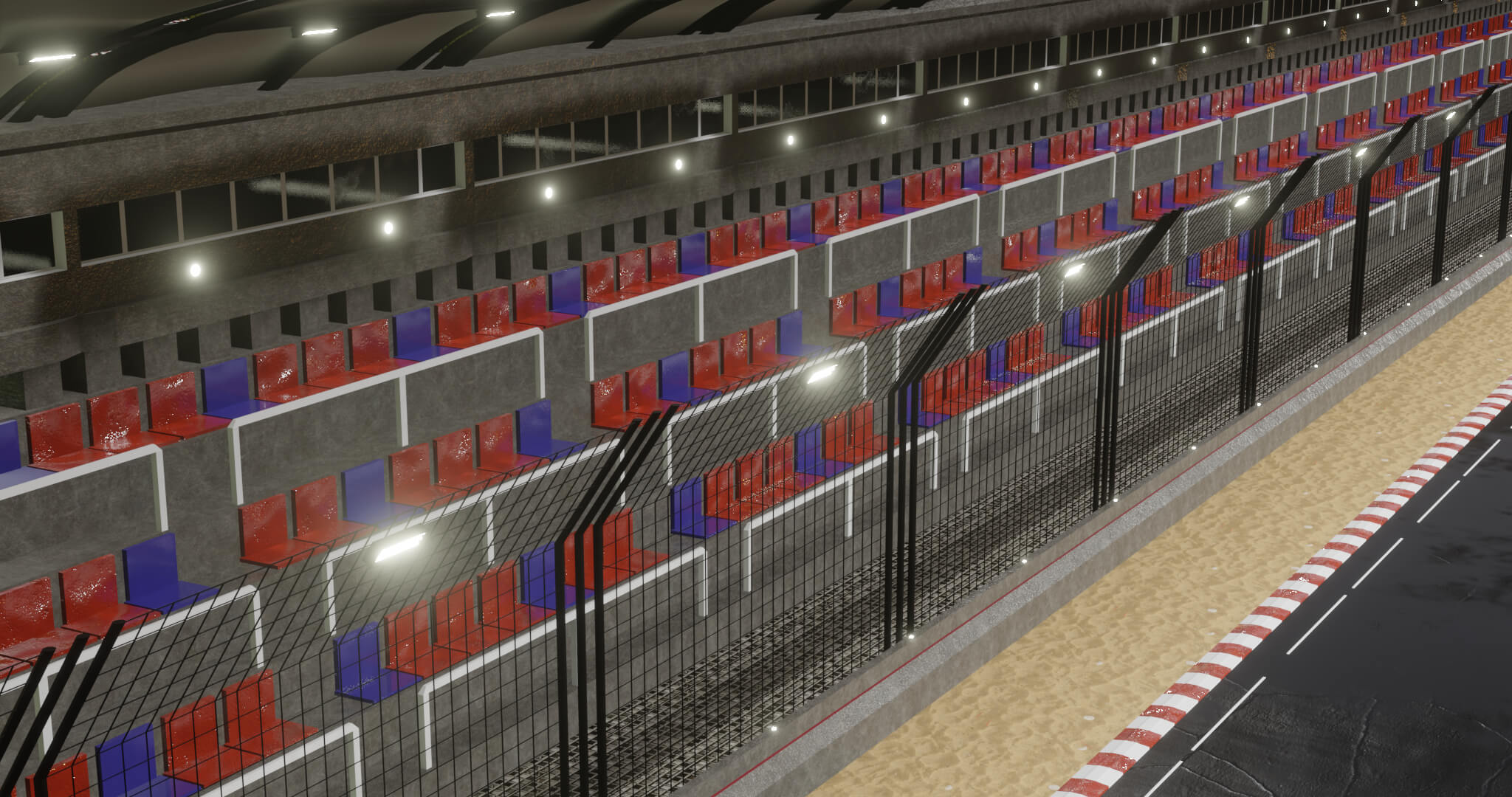 Generic Race Track Low Poly - 3D Model by RoundSquare