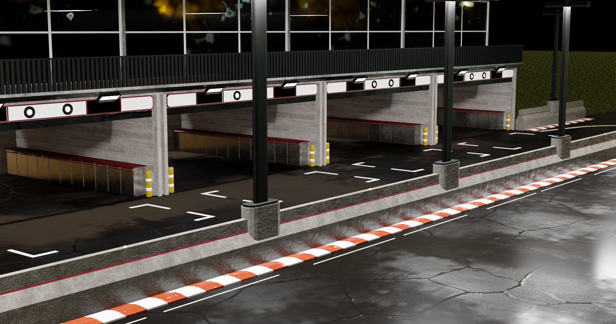 Generic Race Track Low Poly - 3D Model by RoundSquare