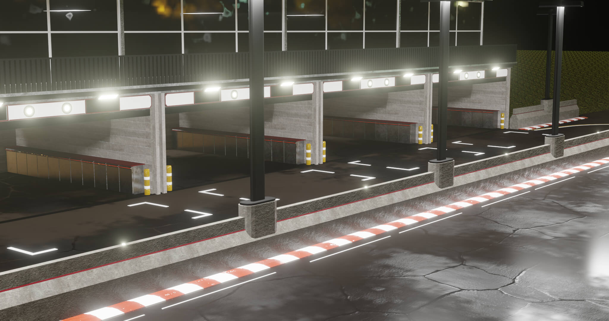 Generic Race Track Low Poly - 3D Model by RoundSquare