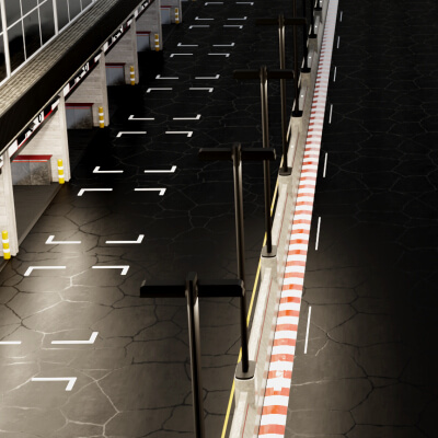 Generic Race Track Low Poly - 3D Model by RoundSquare