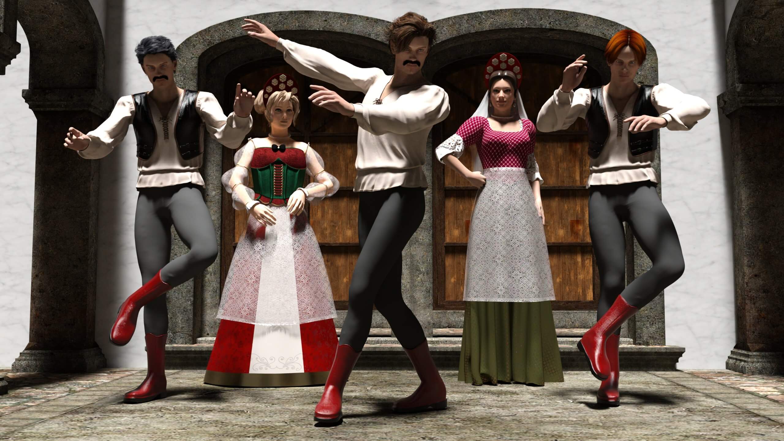 A little folklore 3D Render, Digital Art by Rozsakert67