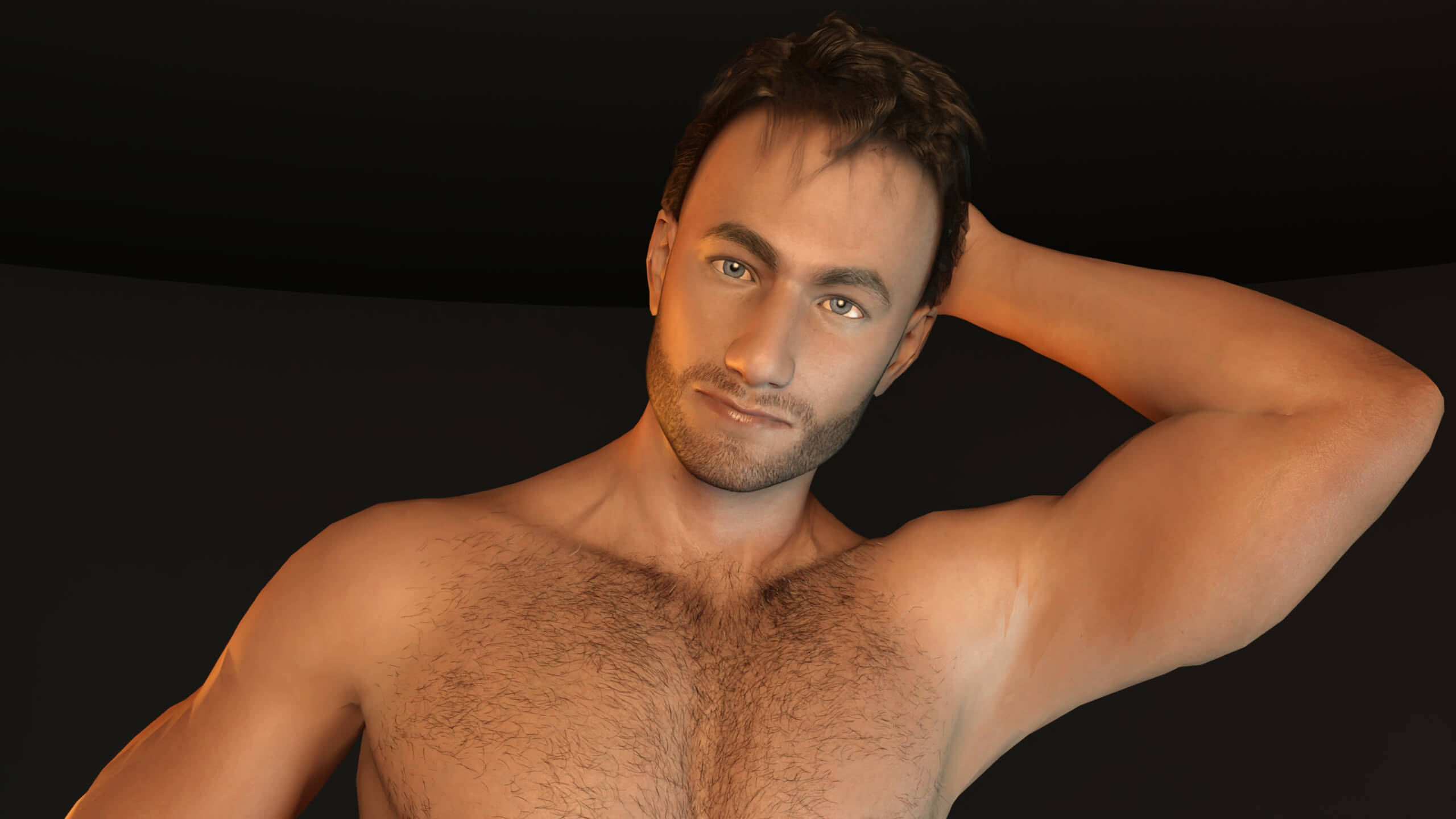 Adam 3D Render, Digital Art by Rozsakert67