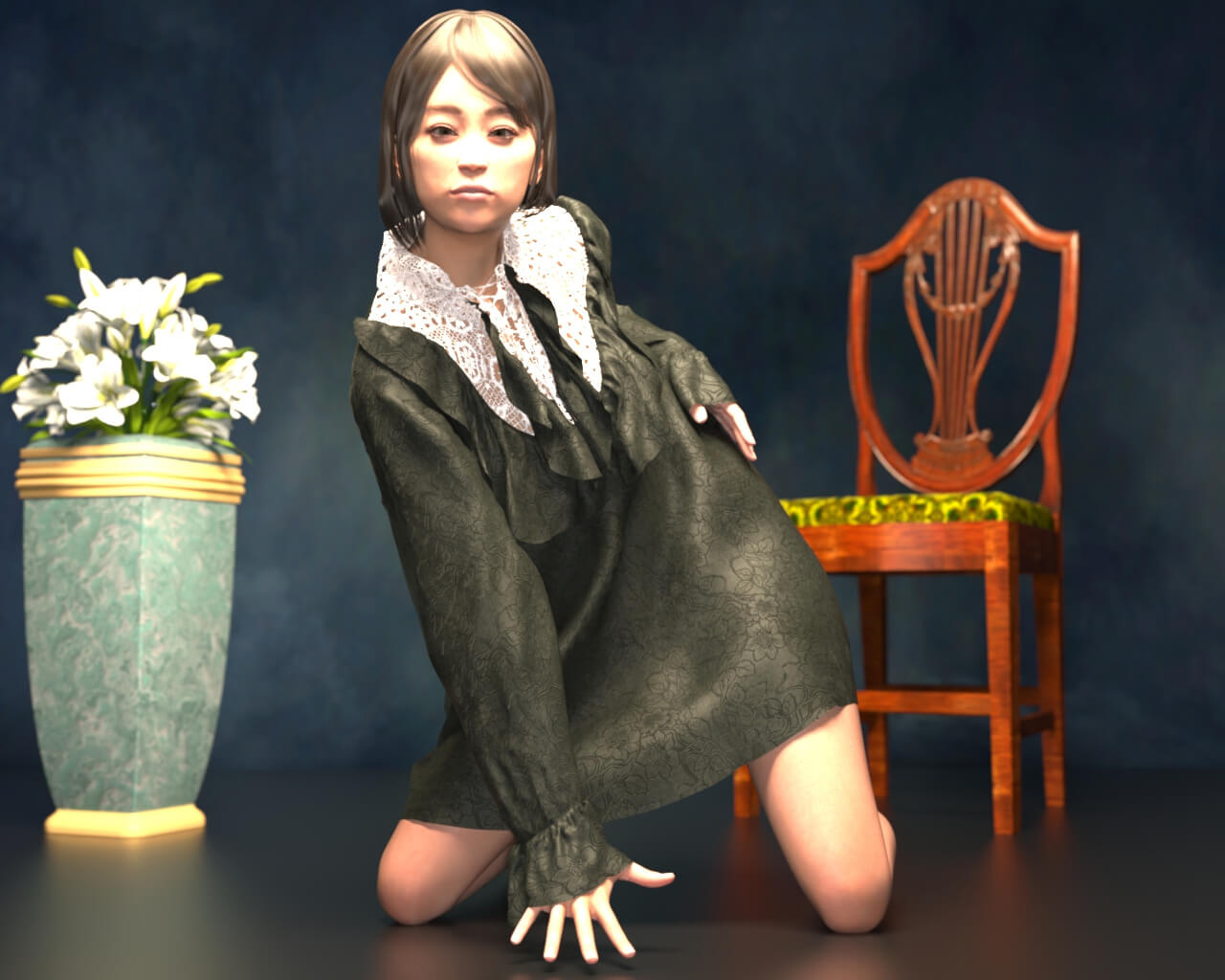 AYA FF 3D Render, Digital Art by Rozsakert67