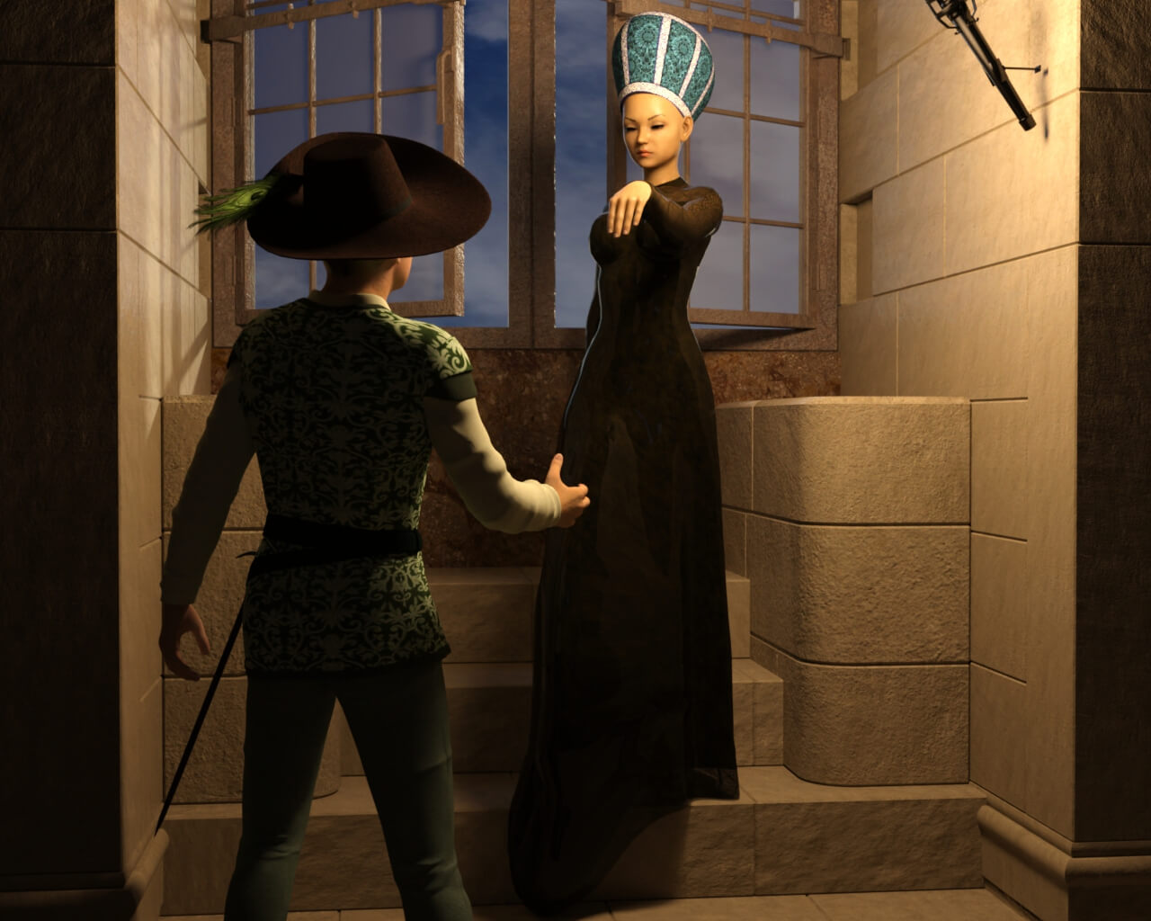 Fictional story 3D Render, Digital Art by Rozsakert67