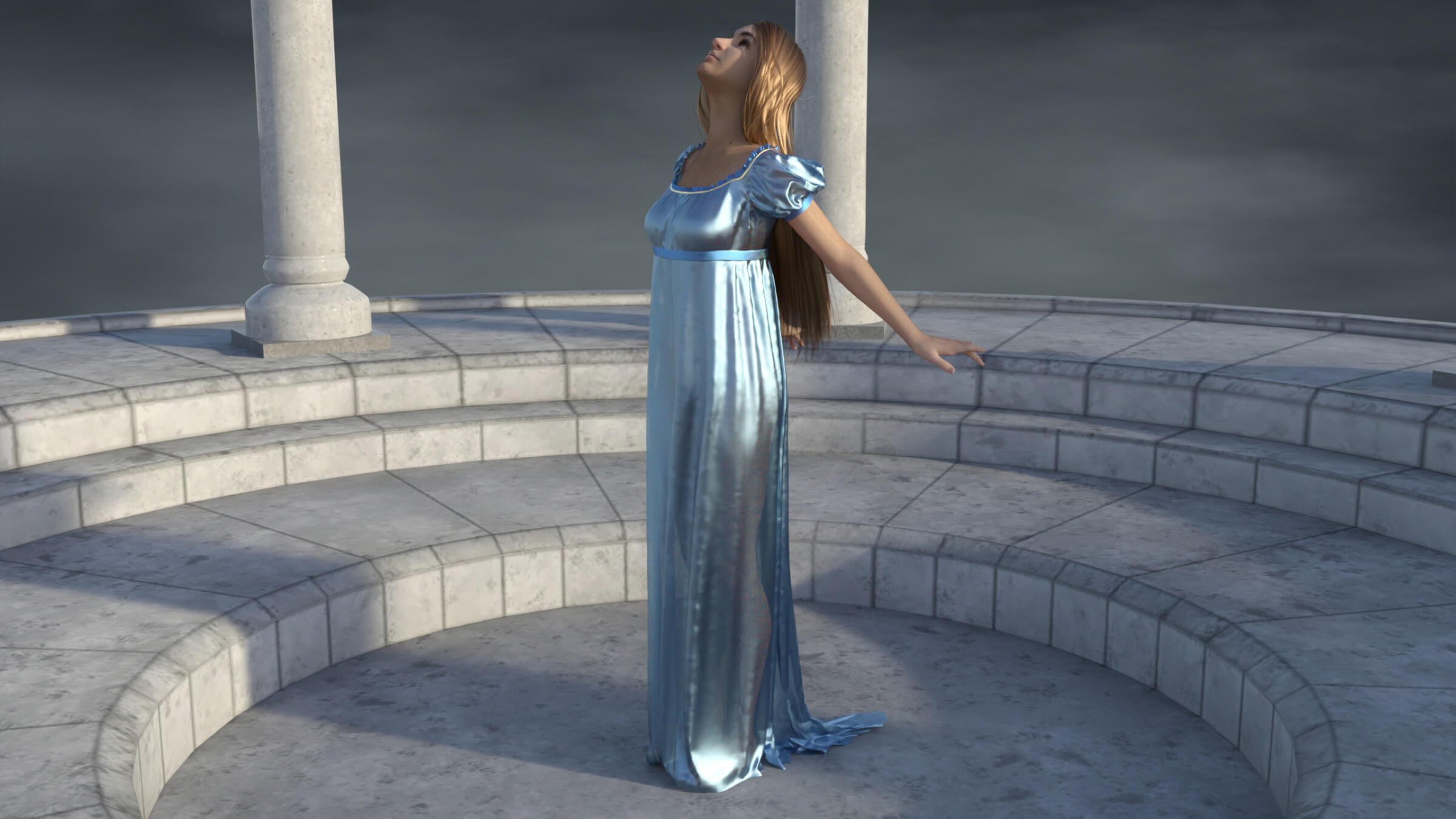 Prayer 3D Render, Digital Art by Rozsakert67