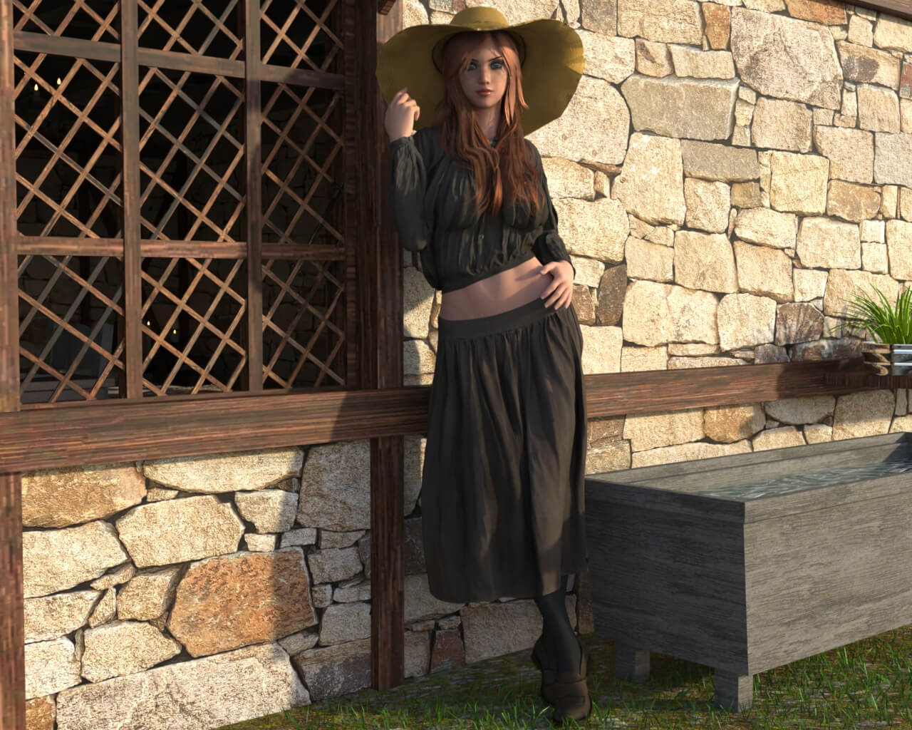 The atmosphere of home (Herta) 3D Render by Rozsakert67