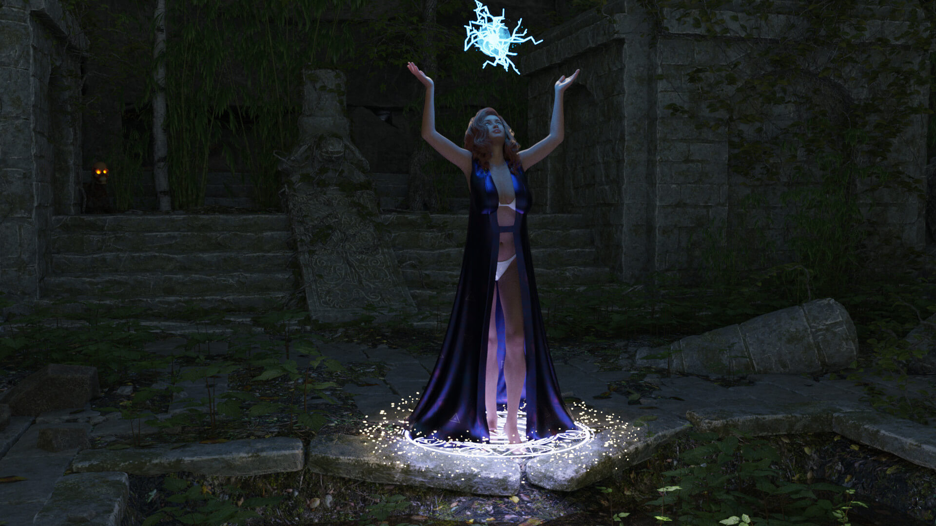 Calling the Spirit 3D Render, Digital Art by rrkknight3