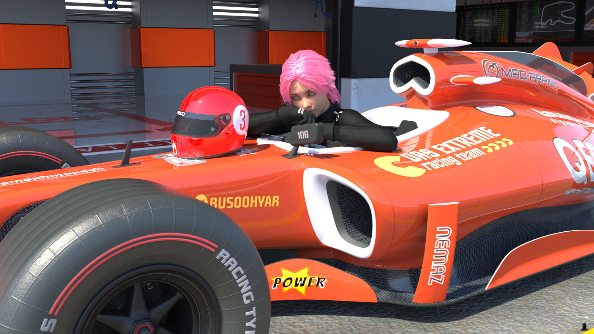 Team E Driver Discovered! 3D Render, Digital Art by rrkknight3