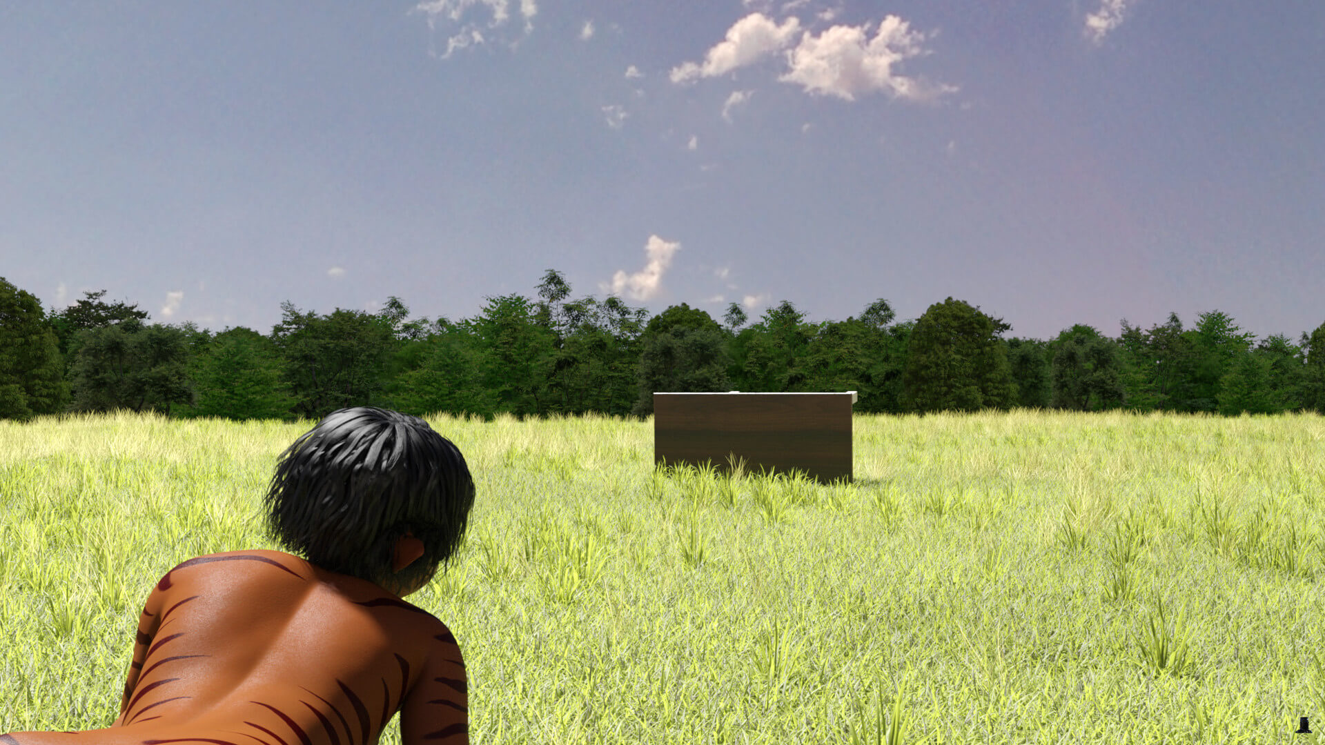 The Predator Stalks Its Prey 3D Render, Digital Art by rrkknight3