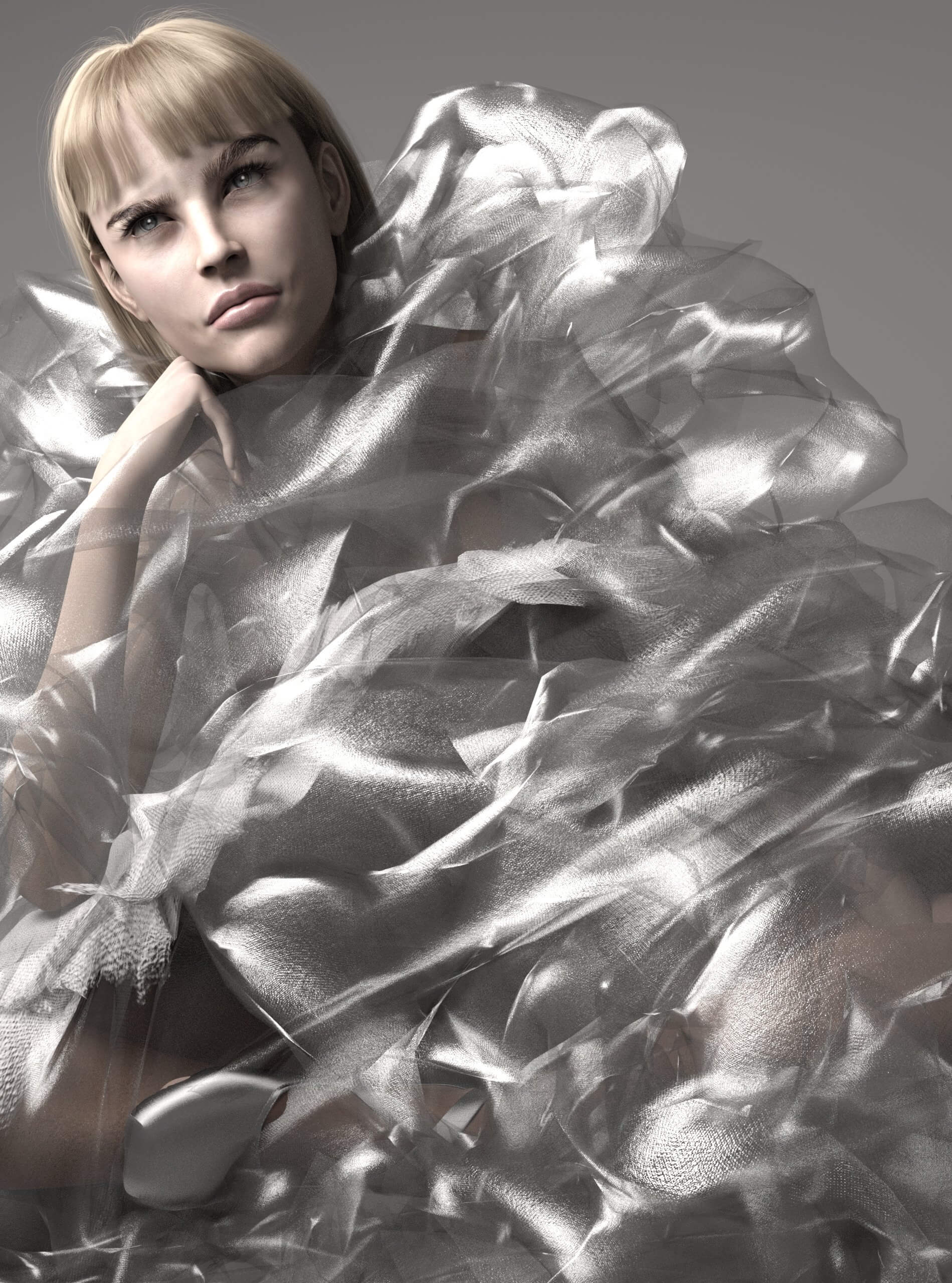 PORTRAIT 3D Render, Digital Art by rrl216