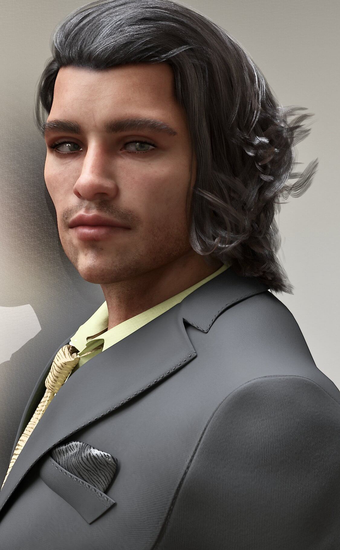 PORTRAIT 3D Render, Digital Art by rrl216