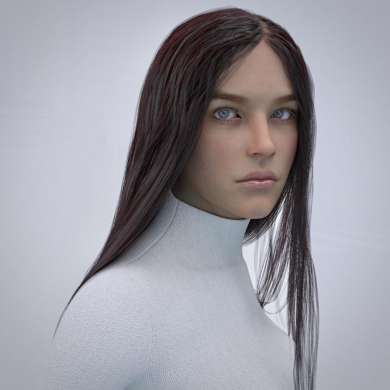 PORTRAIT 3D Render, Digital Art by rrl216
