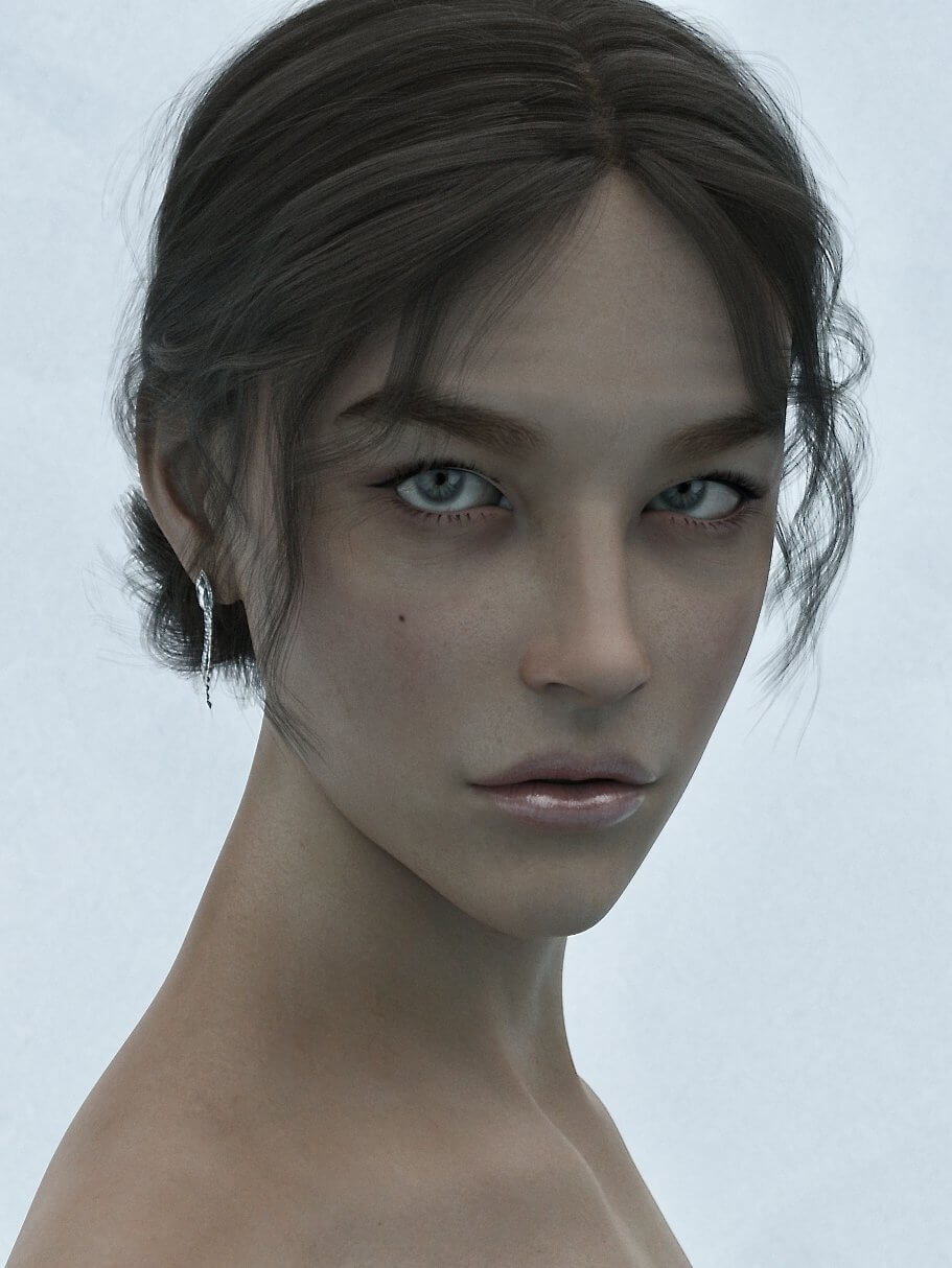 PORTRAIT 3D Render, Digital Art by rrl216