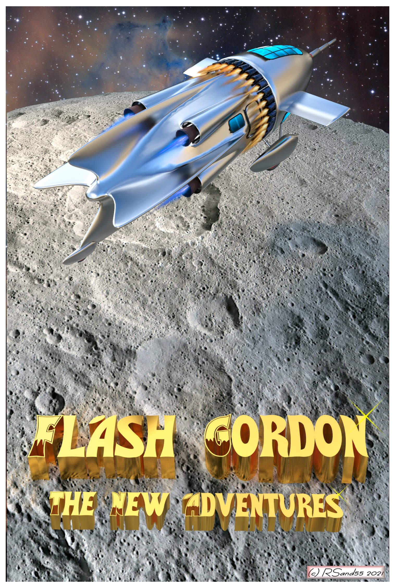 Flash Gordon The New Adventures 3D Render, Digital Art by RSand55