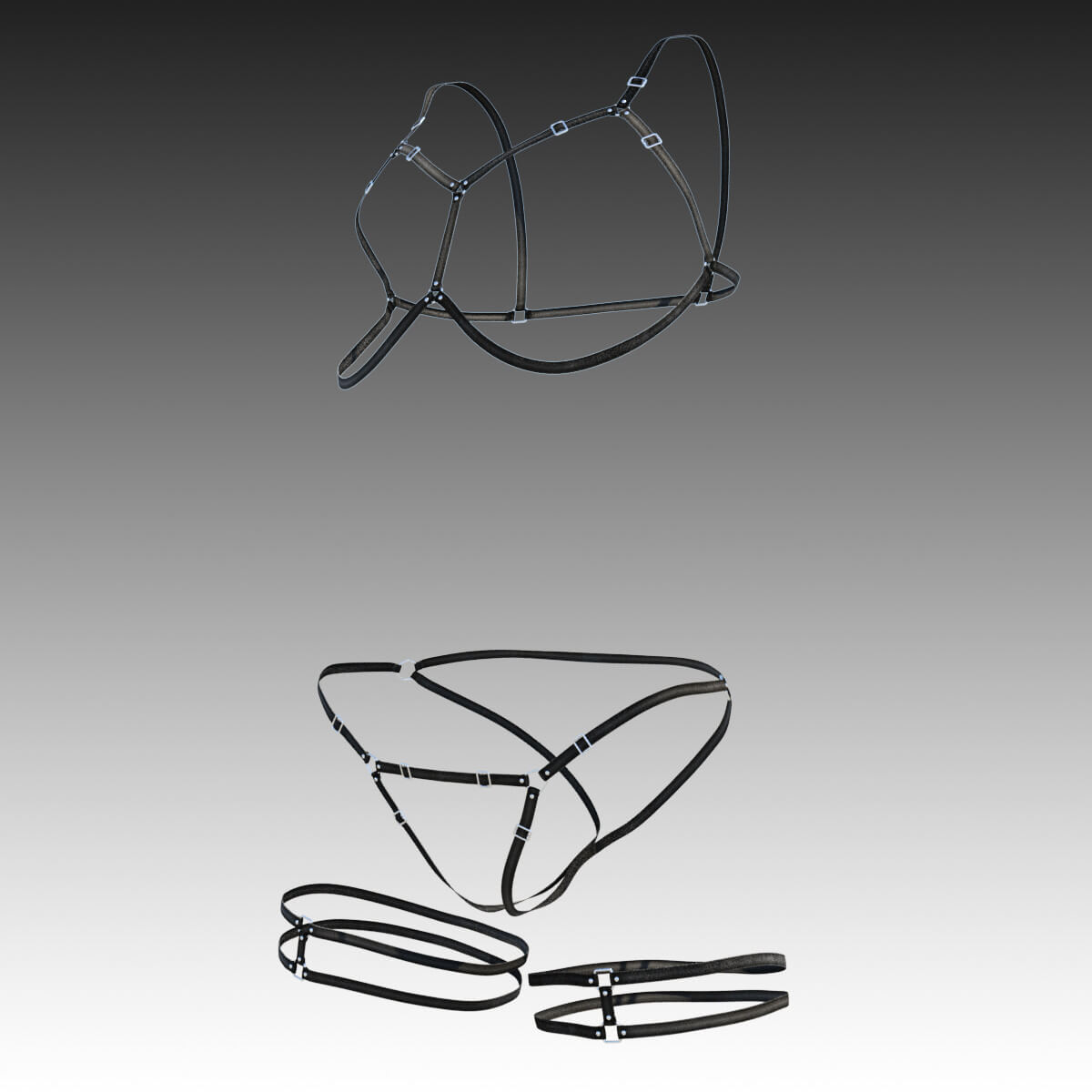 Body Harness - 3D Model by RumenD