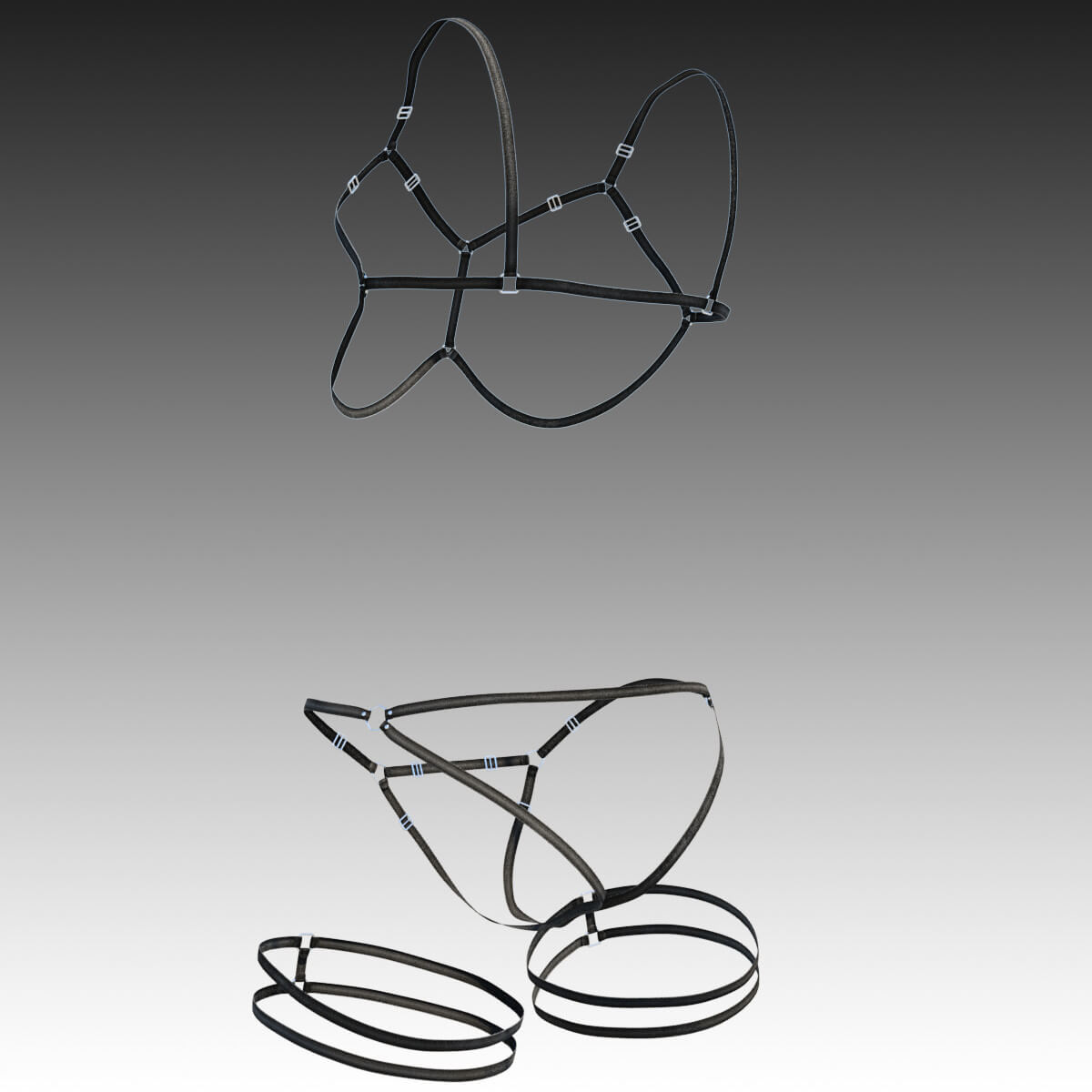 Body Harness - 3D Model by RumenD