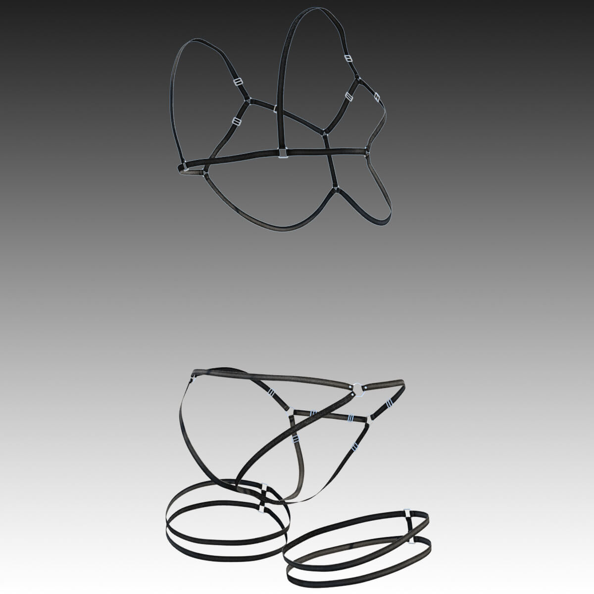 Body Harness - 3D Model by RumenD