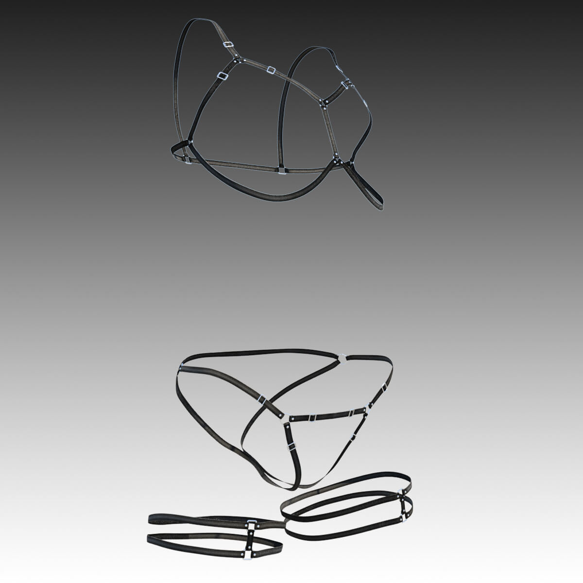 Body Harness - 3D Model by RumenD