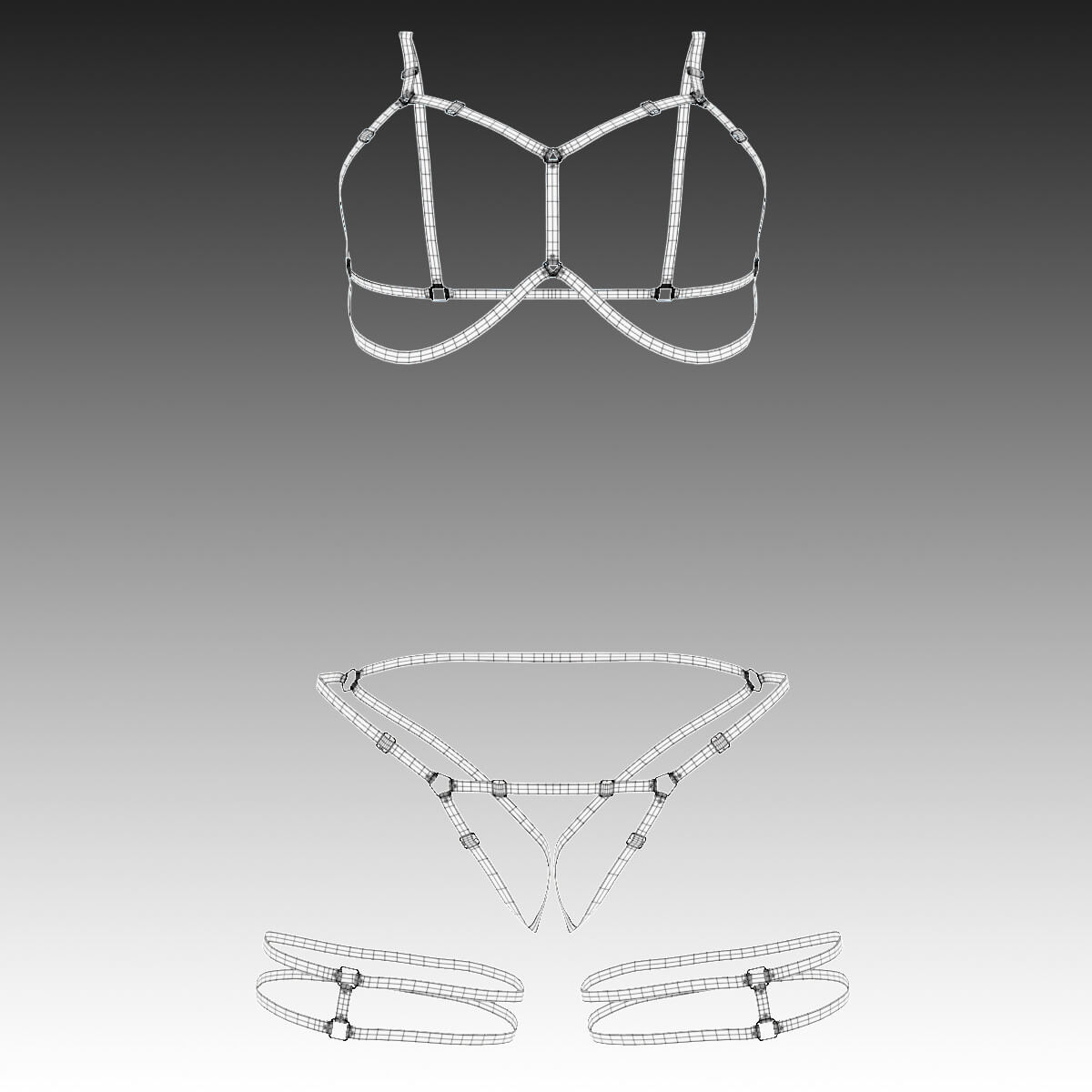 Body Harness - 3D Model by RumenD