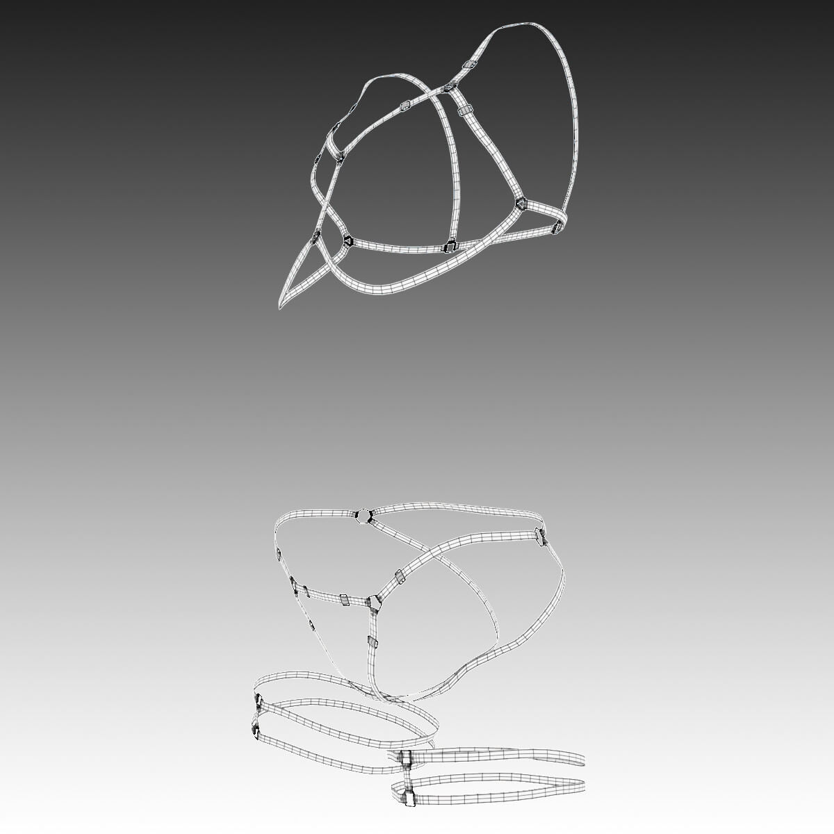 Body Harness - 3D Model by RumenD