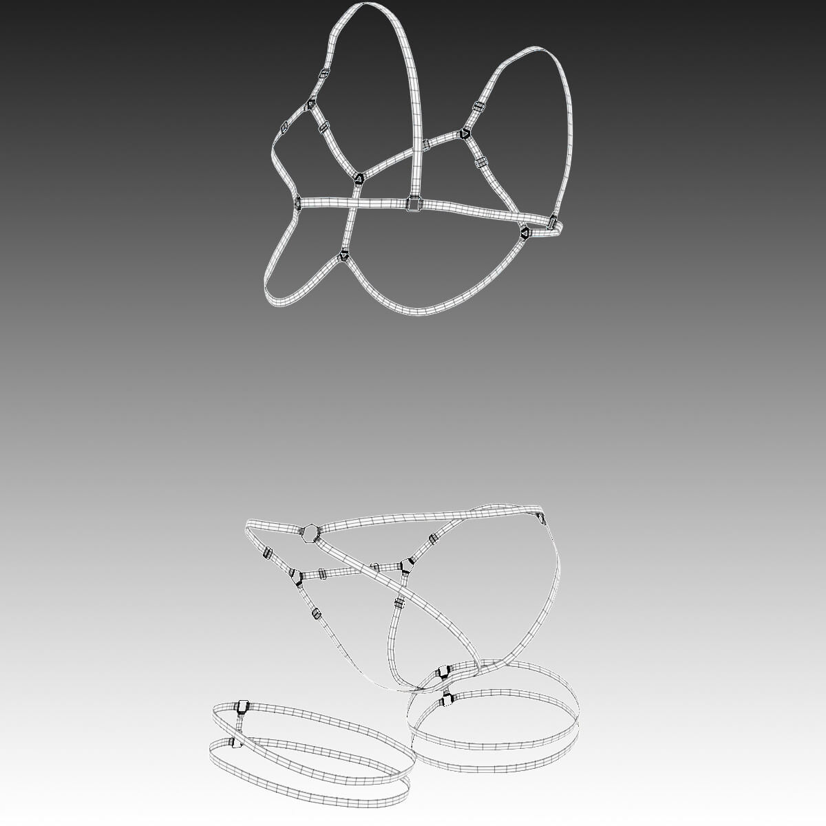 Body Harness - 3D Model by RumenD