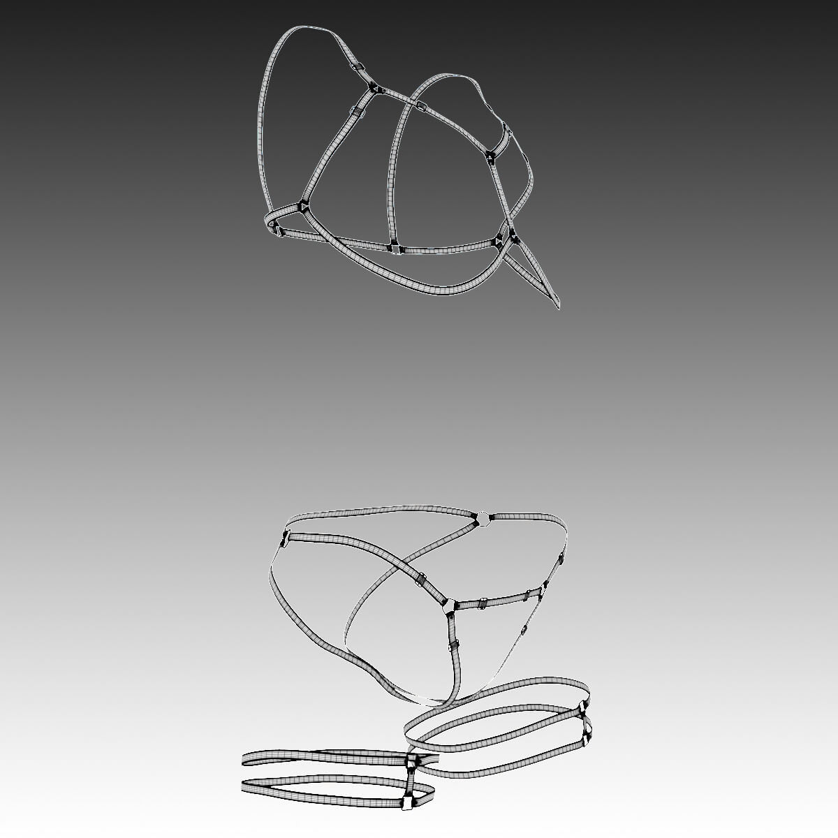 Body Harness - 3D Model by RumenD