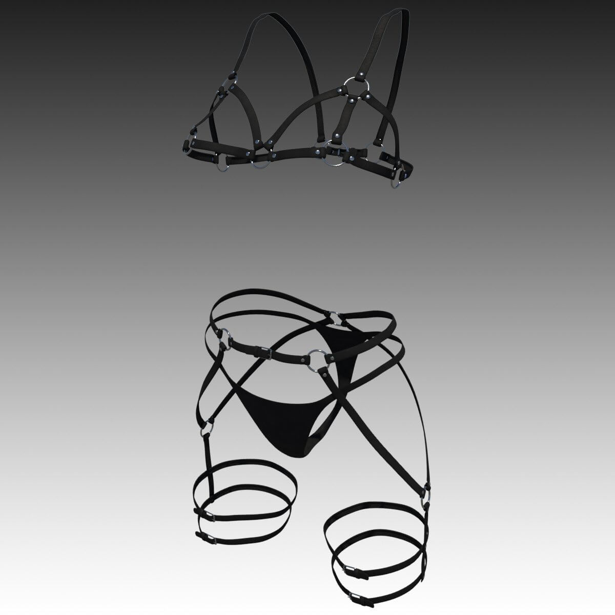 Body Harness - 3D Model by RumenD