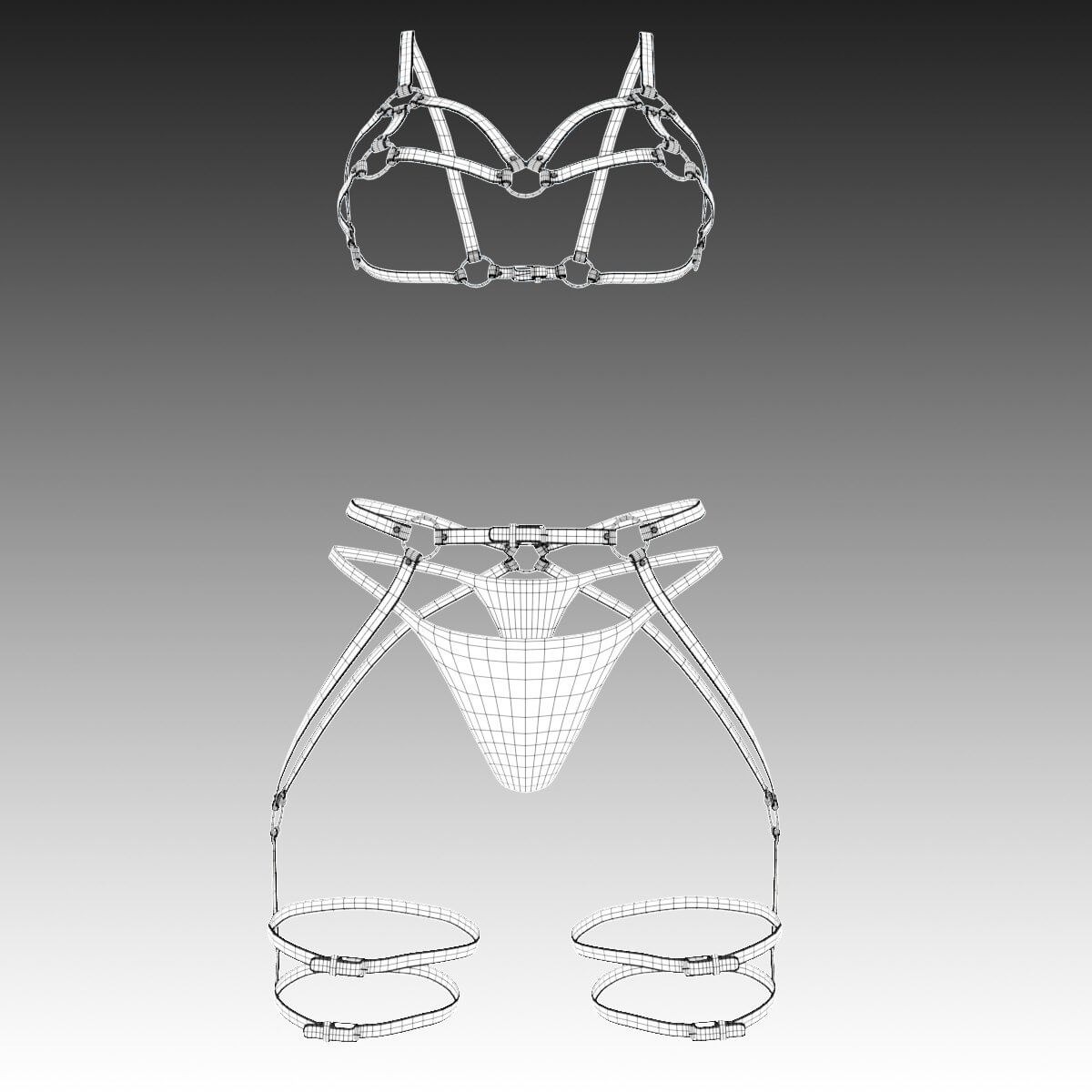 Body Harness - 3D Model by RumenD