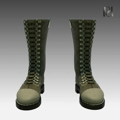 Combat Boots CMD 02 - 3D Model by RumenD
