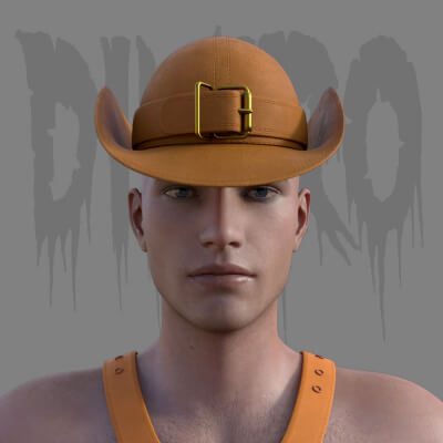 Dieselpunk Hat 03 for G8M G8.1M - Daz Content by RumenD