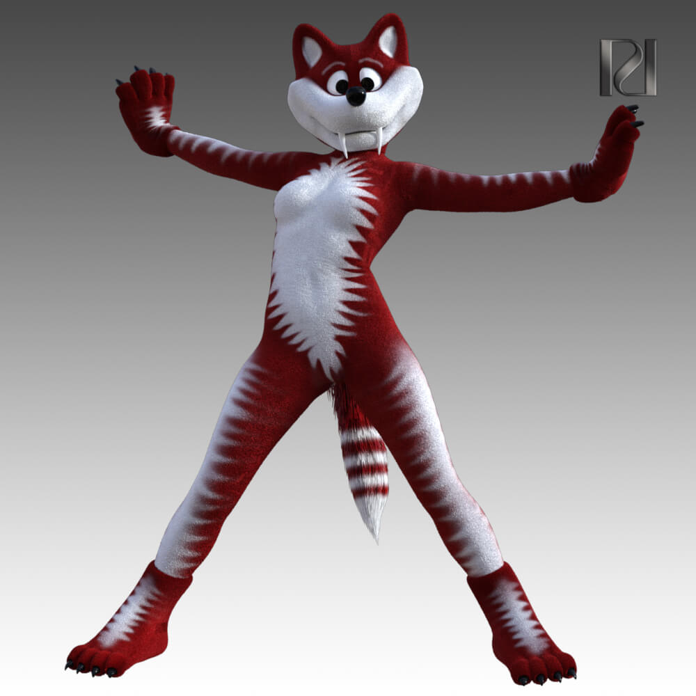 Furry Style 01 - Furry Costume for G8F, G8.1F Daz Content by RumenD