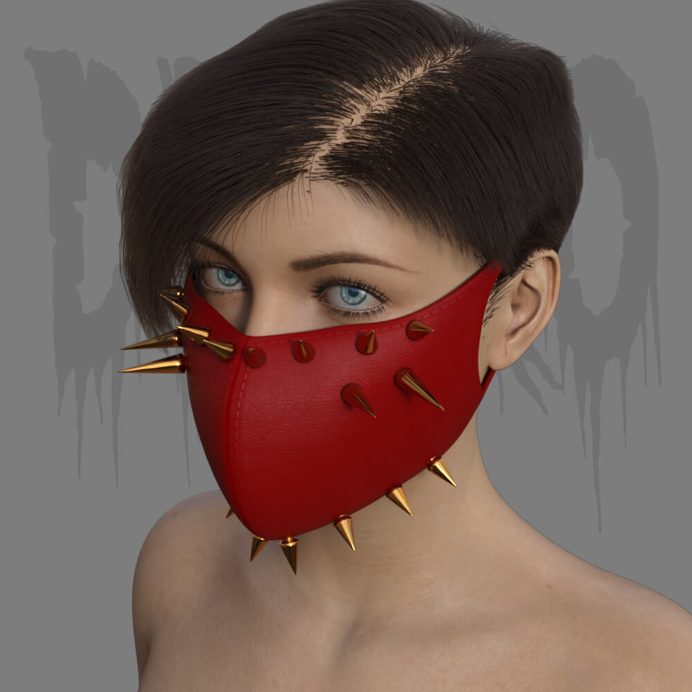 Punk Mask 03 for G8F, G8.1F, G9 - Daz Content by RumenD