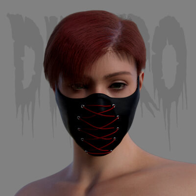 Punk Mask 04 for G9 - Daz Content by RumenD
