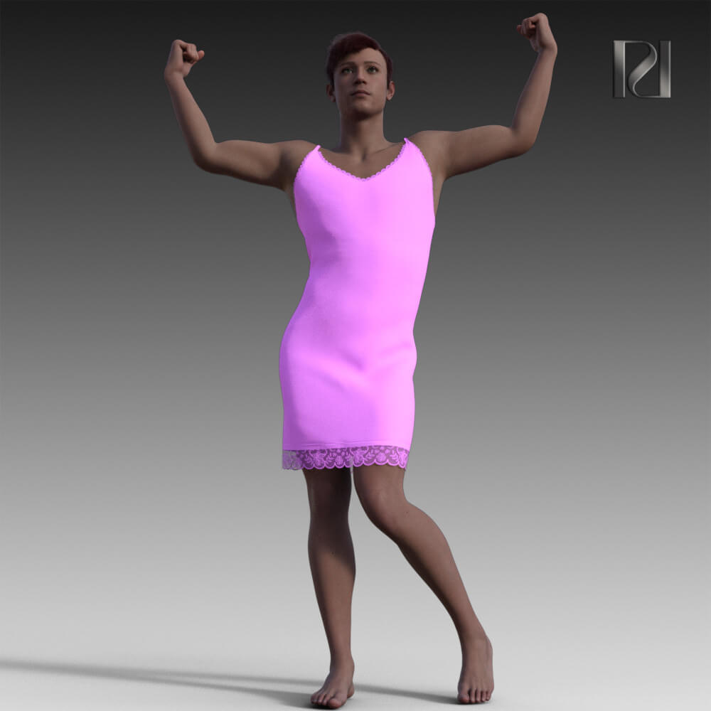 Secret Style 47 - Night Dress for Genesis 9 Daz Content by RumenD