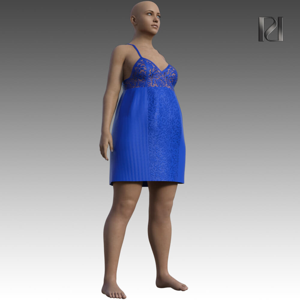 Secret Style 72 - Night Dress for G8F, G8.1F Daz Content by RumenD