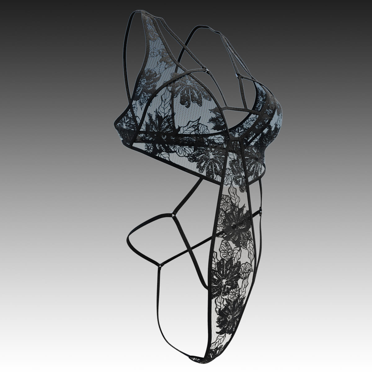 Sexy Lingerie SS33 - 3D Model by RumenD