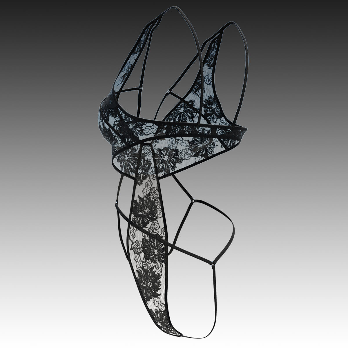 Sexy Lingerie SS33 - 3D Model by RumenD