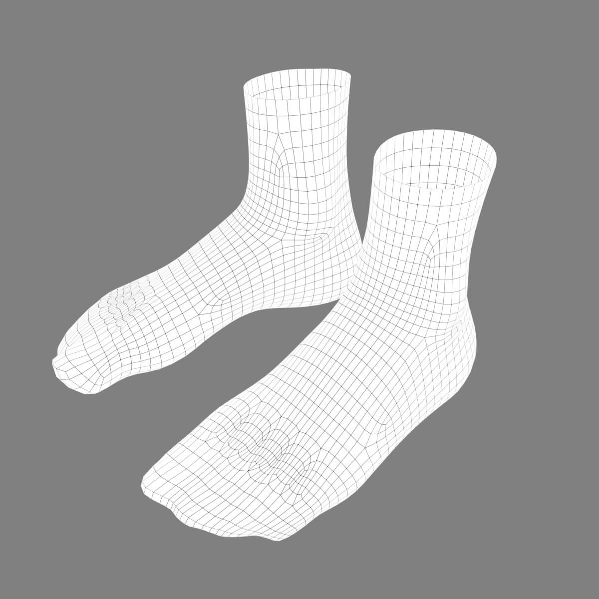 Socks SS 20 03 - 3D Model by RumenD